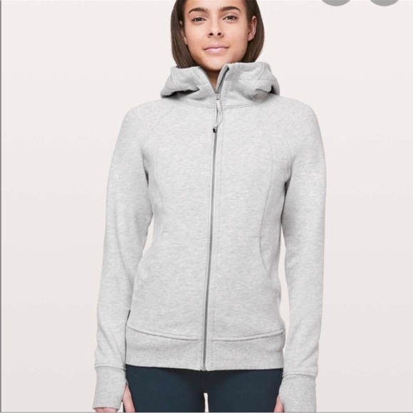 lululemon athletica | Tops | Lululemon Scuba Full Zip Hoodie Grey Size ...